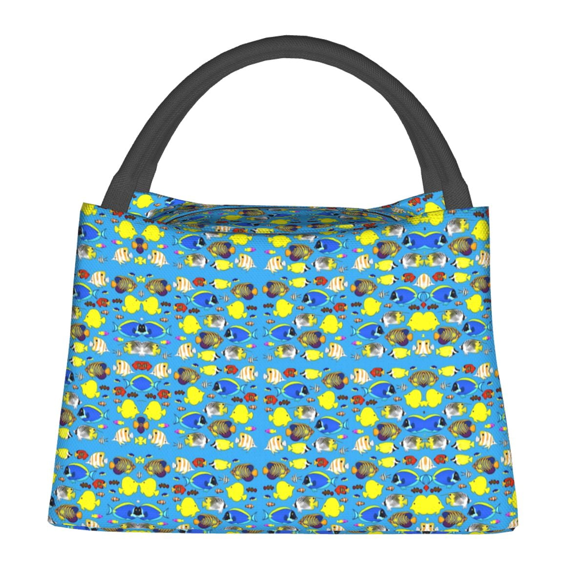 Color Sea Fish Lunch Bag Coral Reef Fishes Fashion Lunch Box Portable ...