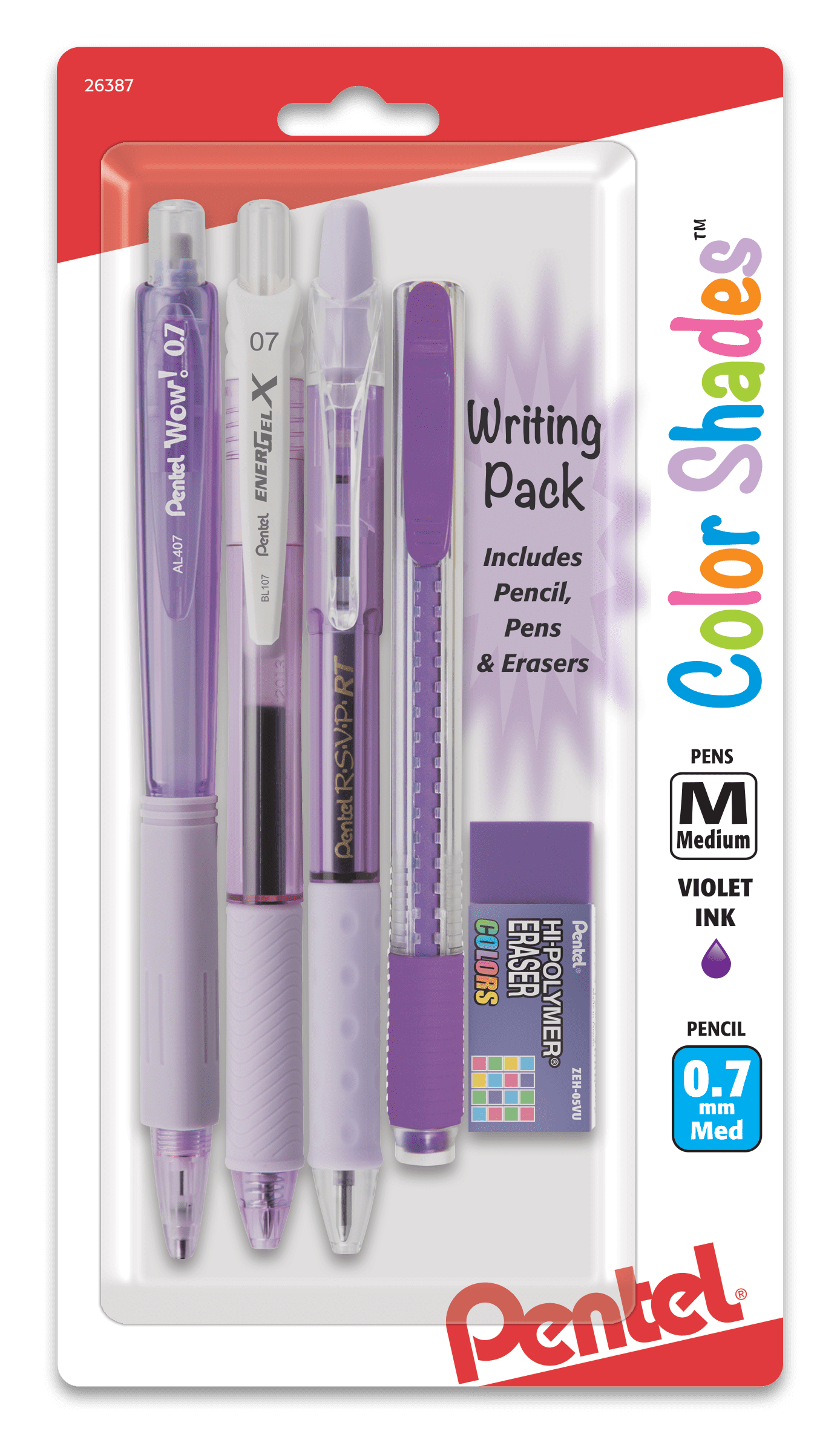 Color Shades Writing Pack - Pastel Violet (Innerpack of 6) - Walmart.com