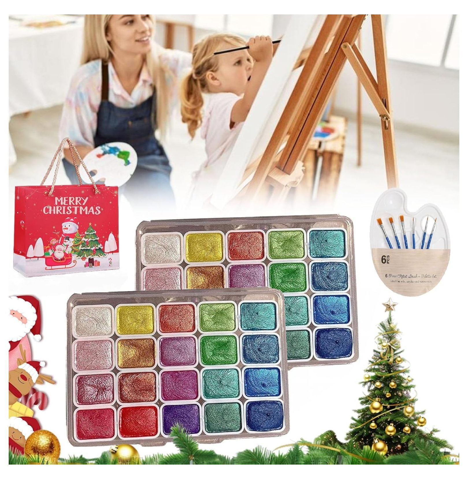 Color Shifting Watercolor Paint, [High Saturation Color] shifting Watercolor Paint Set, 20 ...