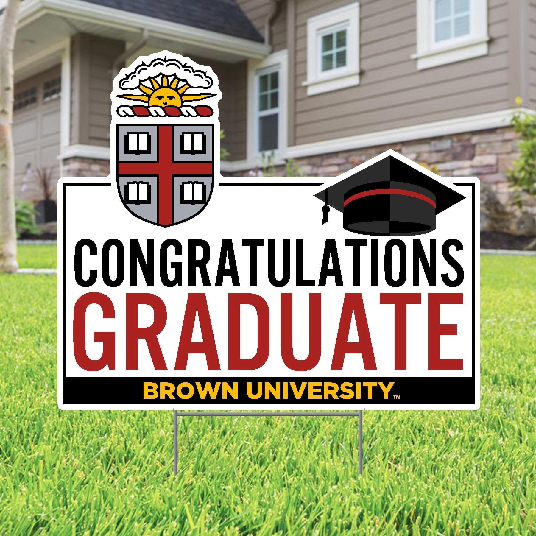 Color Shock Products Congratulations Graduate Lawn Sign compatible with ...