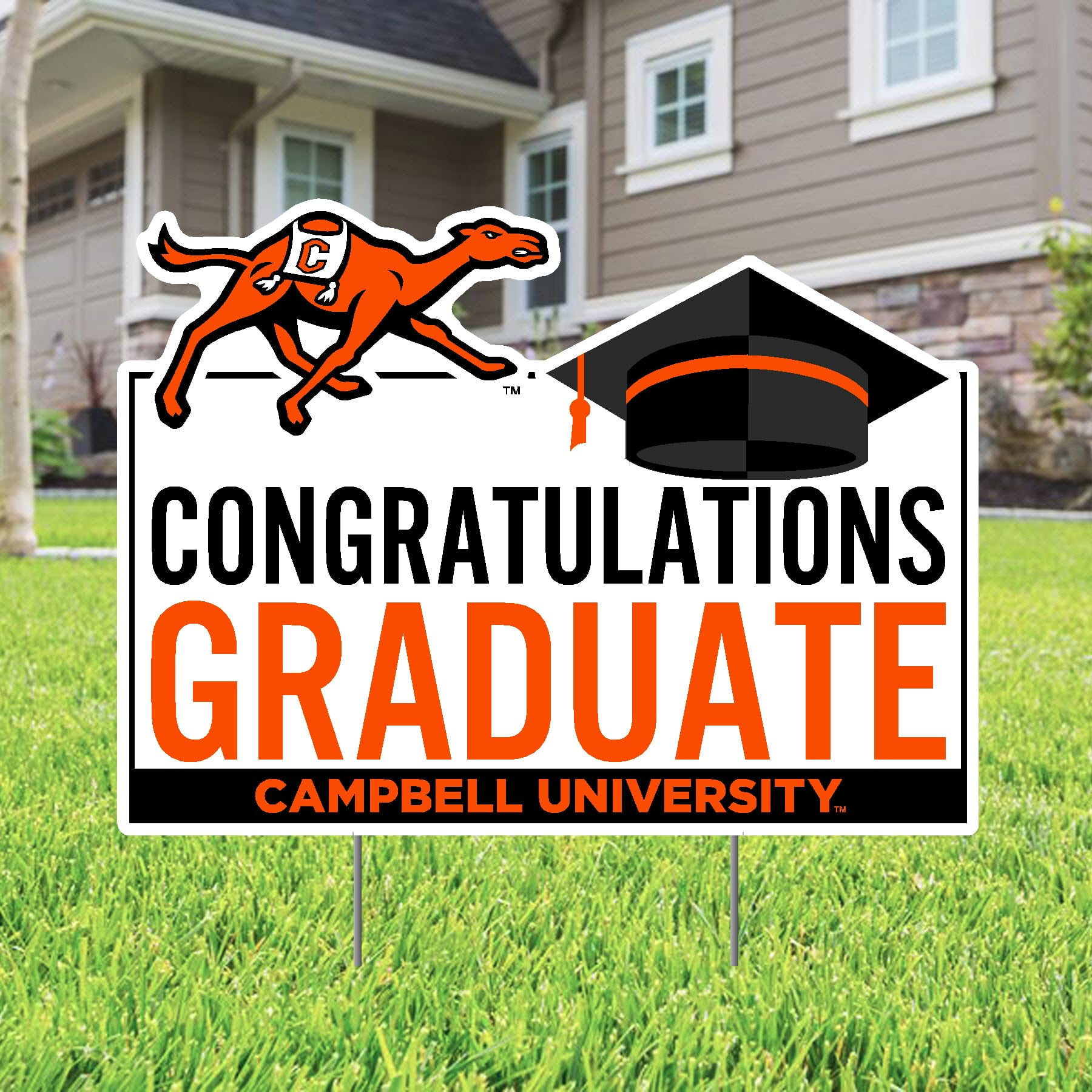 Color Shock Products Congratulations Graduate Lawn Sign compatible with ...