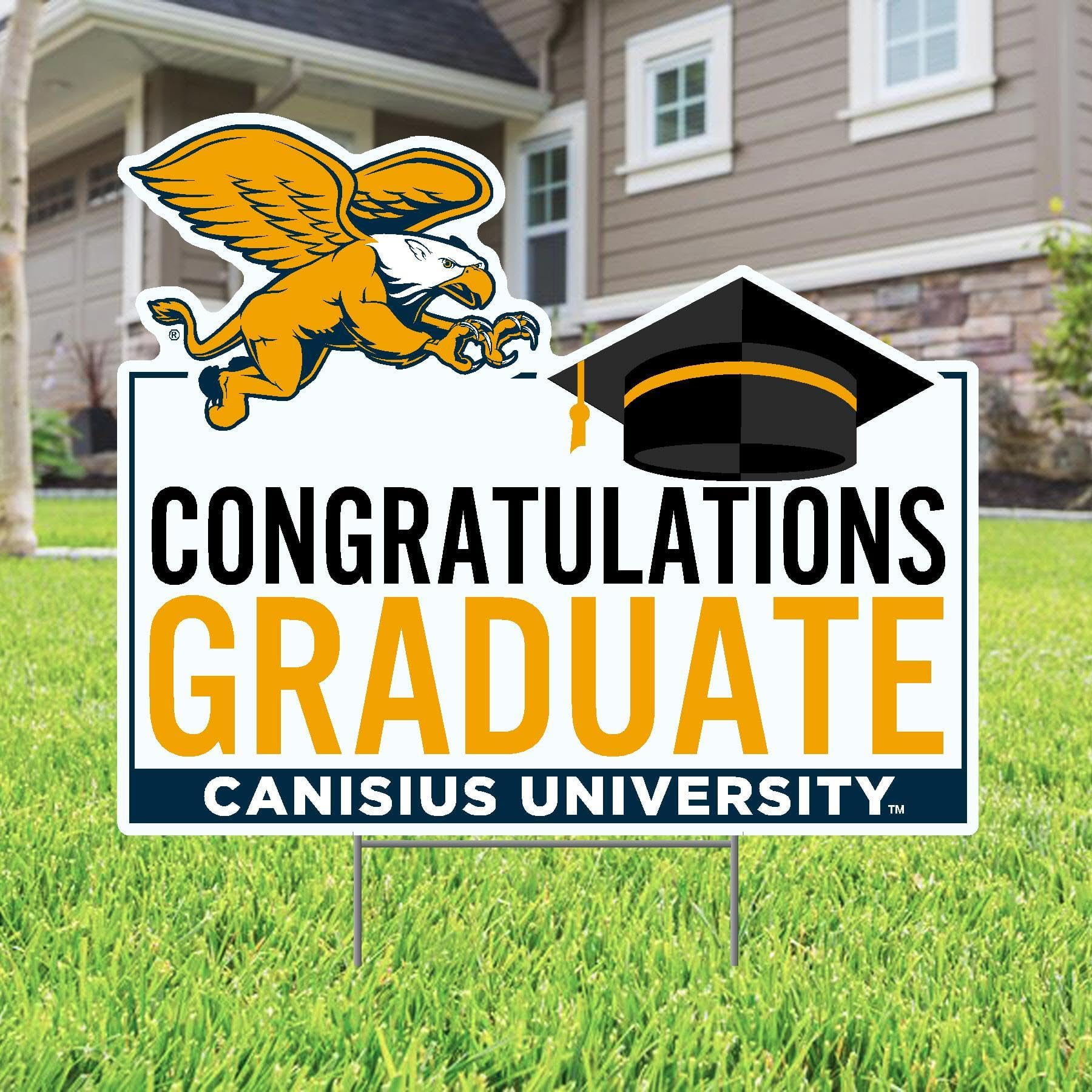 Color Shock Products Congratulations Graduate Lawn Sign compatible with ...