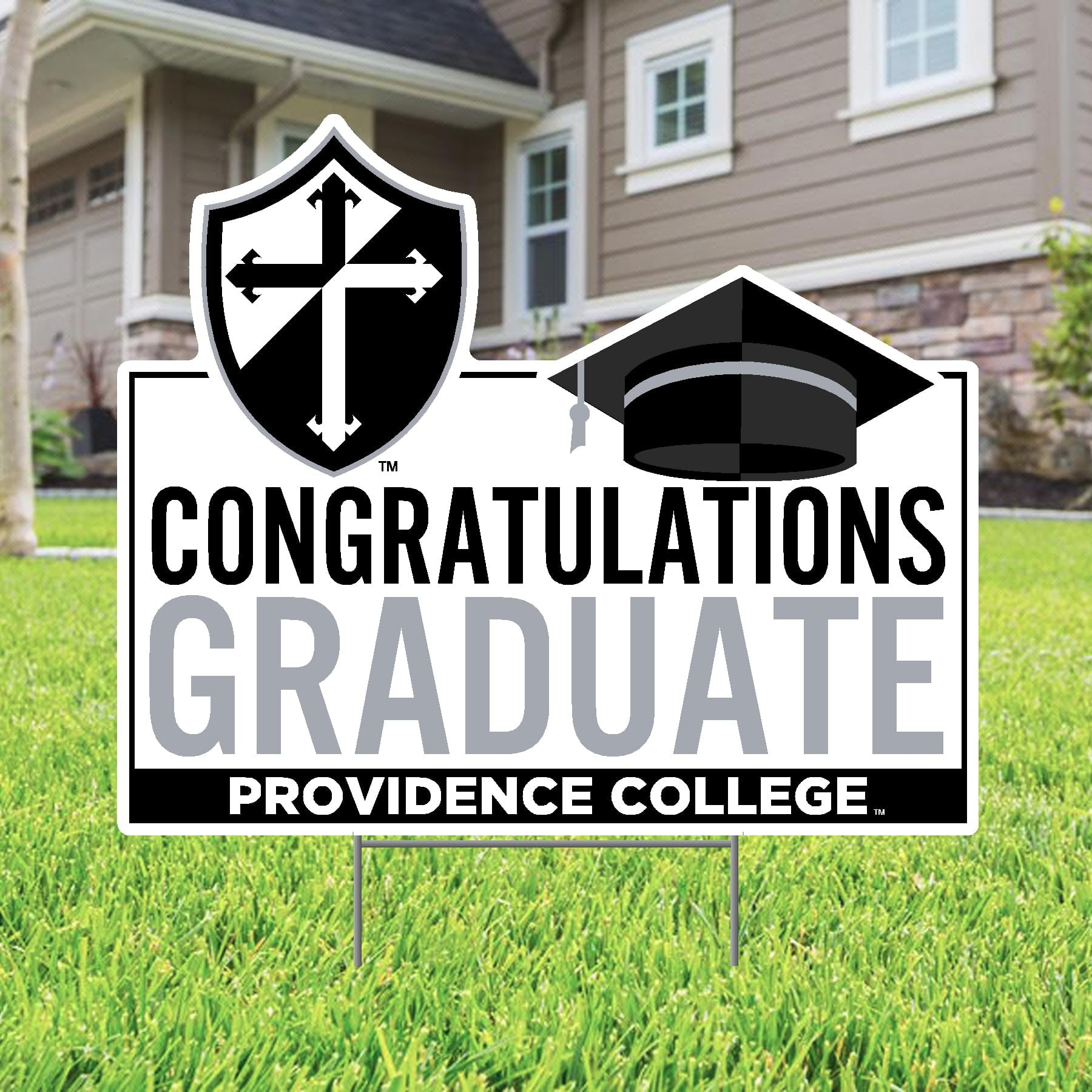 Color Shock Products Congratulations Graduate Lawn Sign compatible with ...