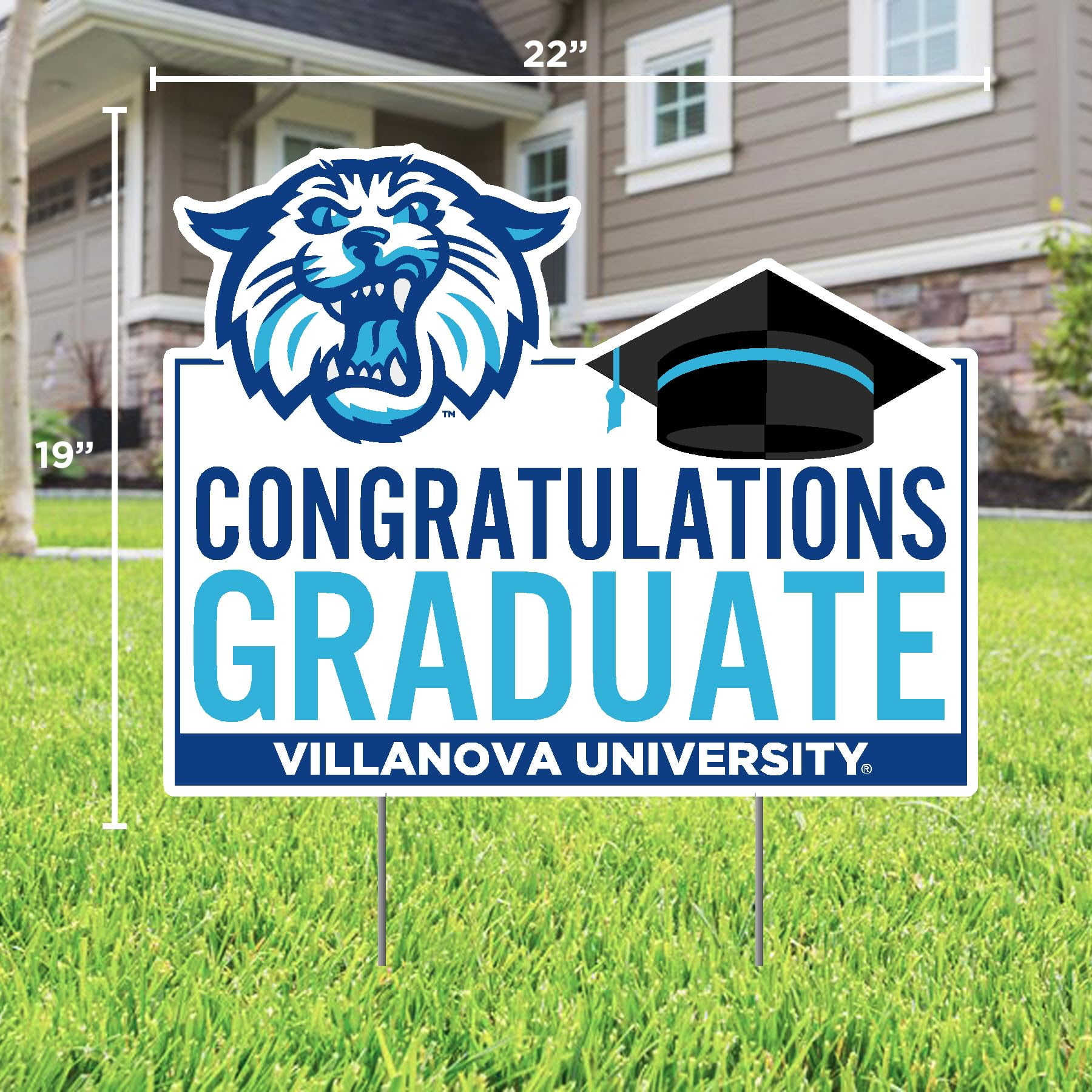 Color Shock Products Congratulations Graduate Lawn Sign compatible with ...