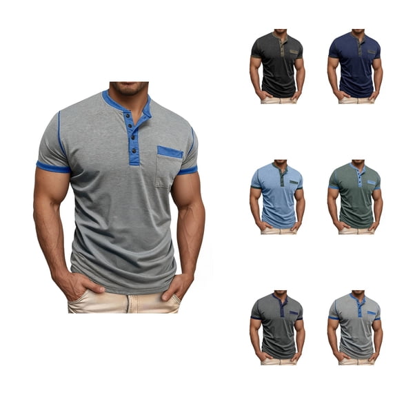 Color Short Sleeve T Shirt Casual Crew Neck Tee Shirt Comfortable Daily ...