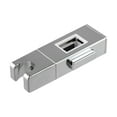Color Silver Bathroom Shower Head Holder Rectangular Riser Rail Kit No ...