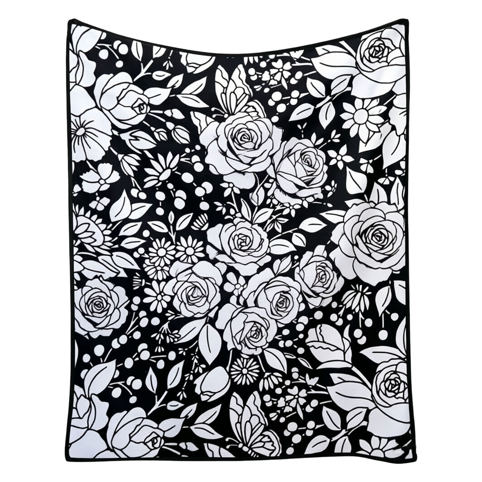 Color Sketch Blanket Washable Assorted Pattern Doodle Mat DIY Art ...