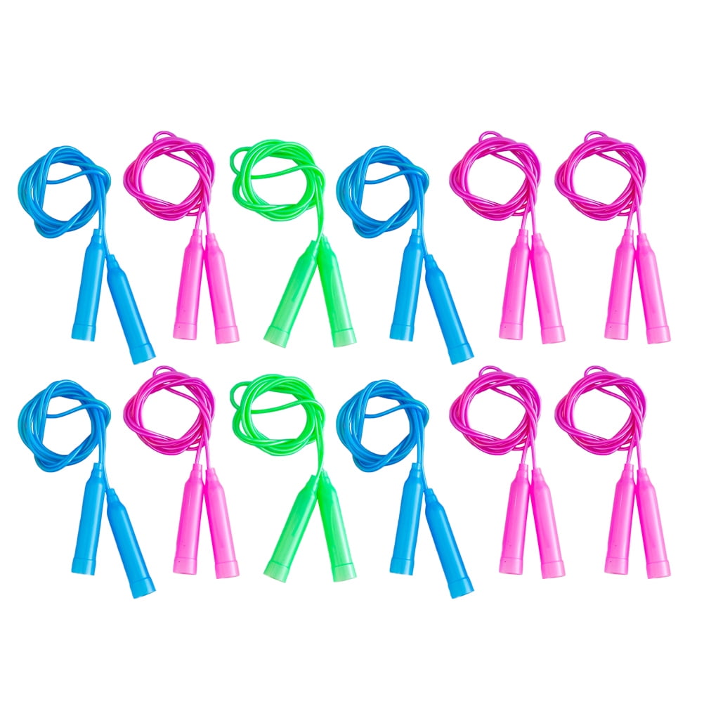 Color Skipping Rope Portable Ropes Jumpropes for Children Wood Jumping ...