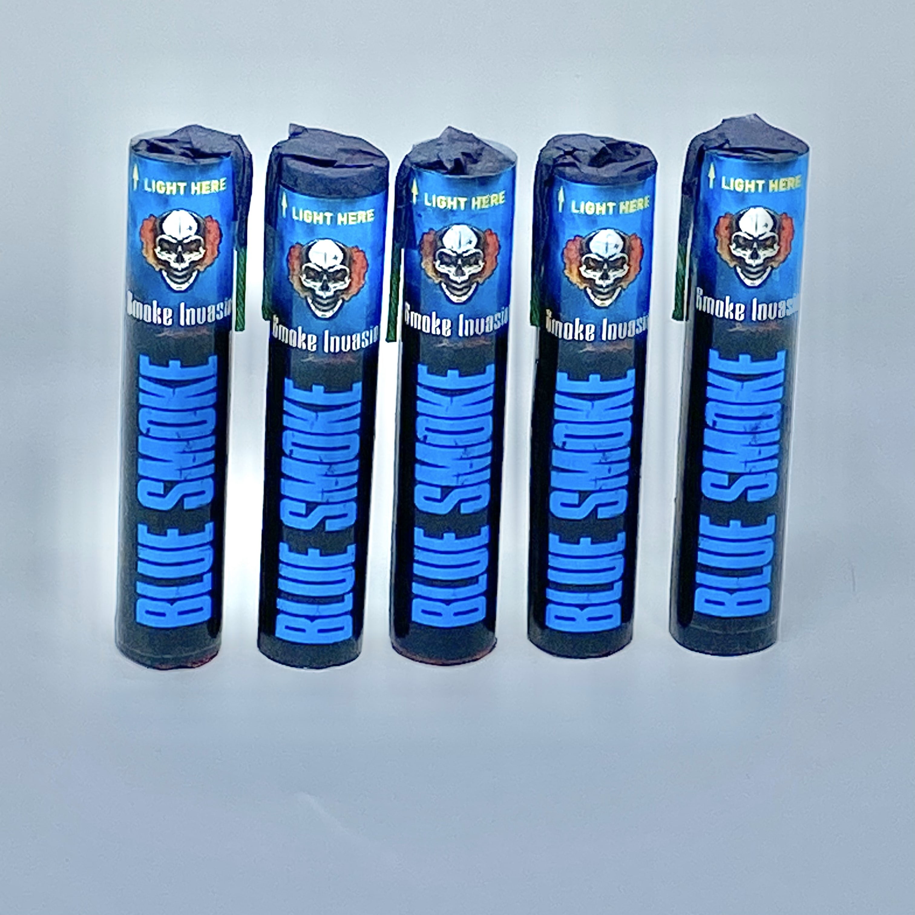 Smoke Blue Color Smoke Bombs, Pack of 5 - Vibrant for Celebrations ...