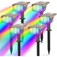 Color Solar Lights Outdoor Spotlights with 9 Light Modes, Color ...