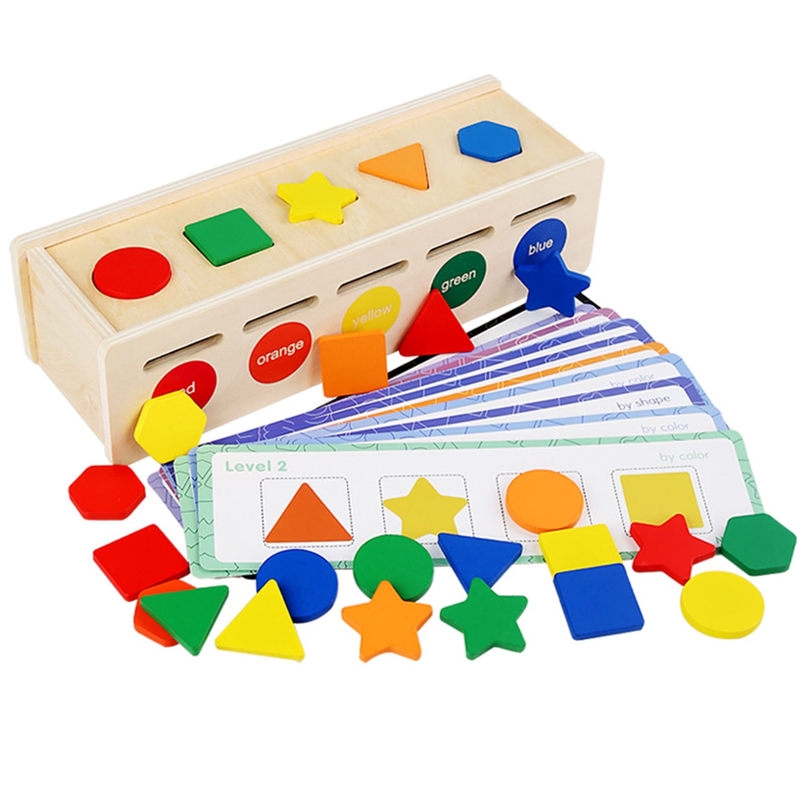 Color Sort Toys Shape Pairing Puzzle Set - Cognition Ability ...
