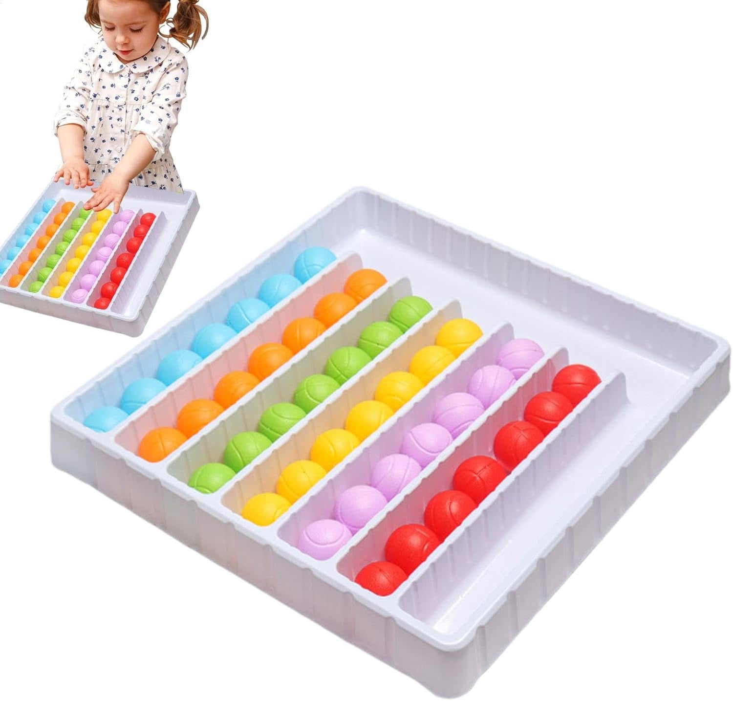 Color Sorting Ball Game | Color Matching Ball Toy | Color Ball Return ...