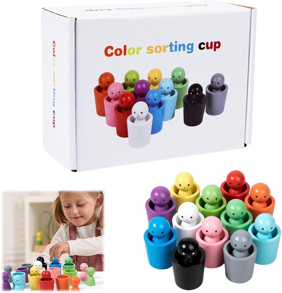 Color Sorting Cups 2025 Sorting Sensory Toys, Color Sorting Toys ...