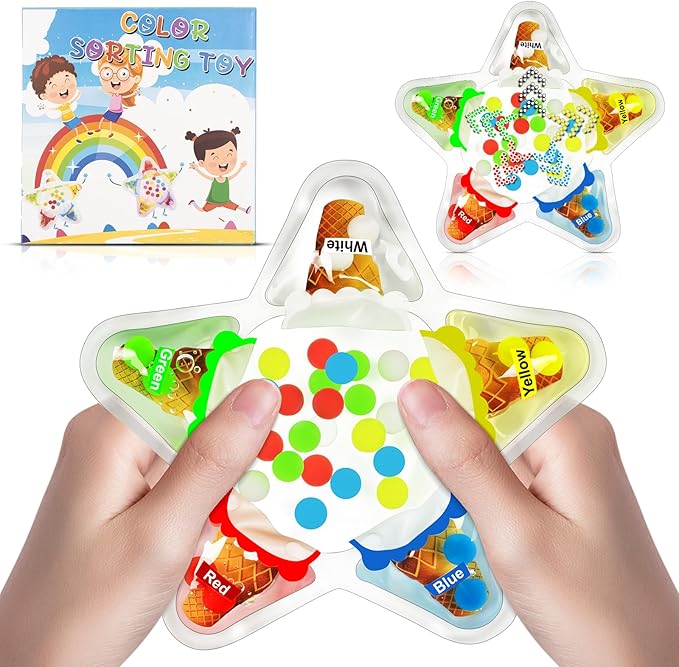 Color Sorting Sensory Toys, Montessori Counting Matching & Sorting Fine ...