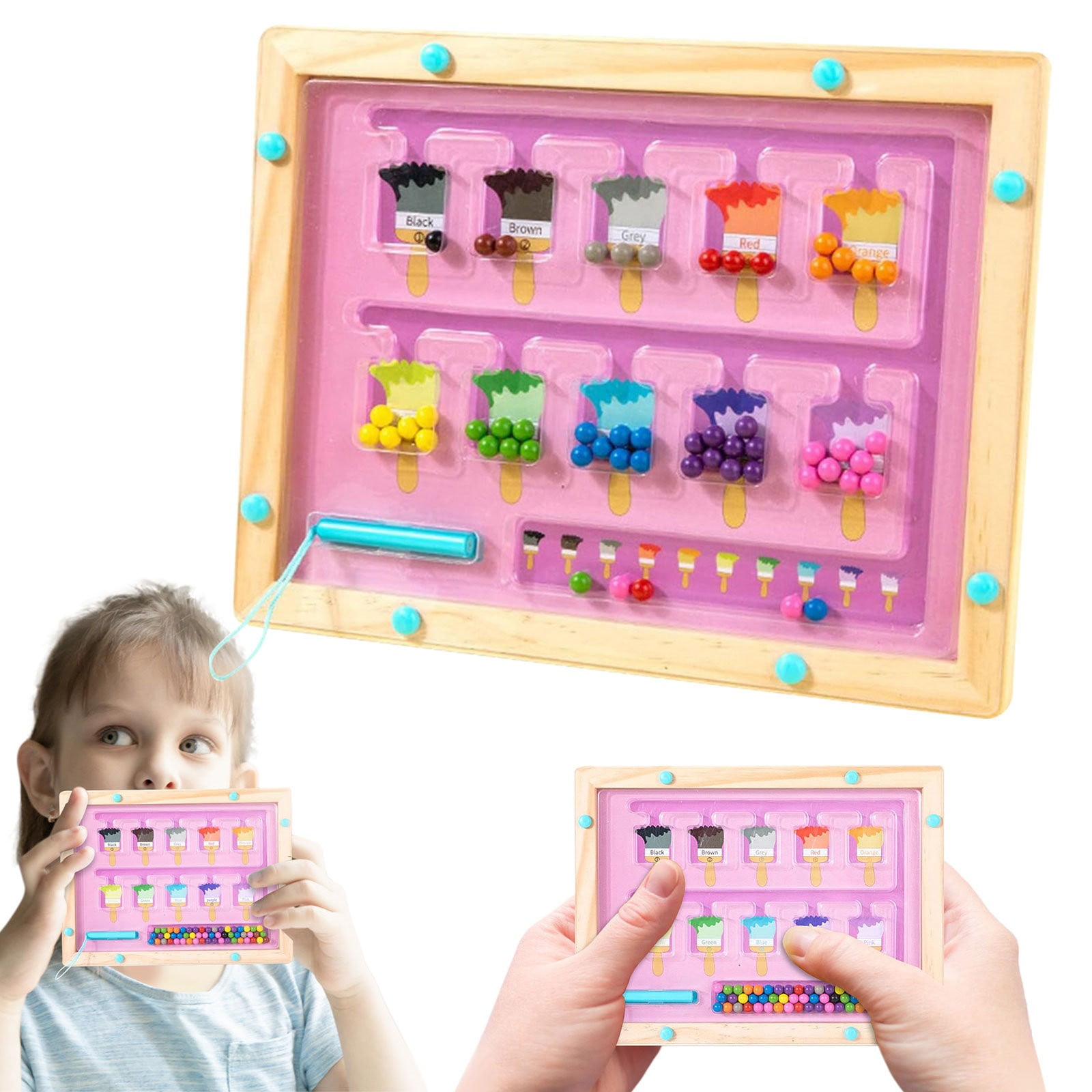Color Sorting Toy Color Matching Maze Funny Count Matching Game，Paint ...