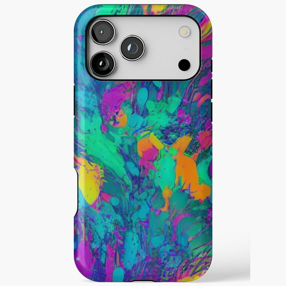 Color Splash 3 Bright Abstract Paint Pattern Phone Case Compatible ...