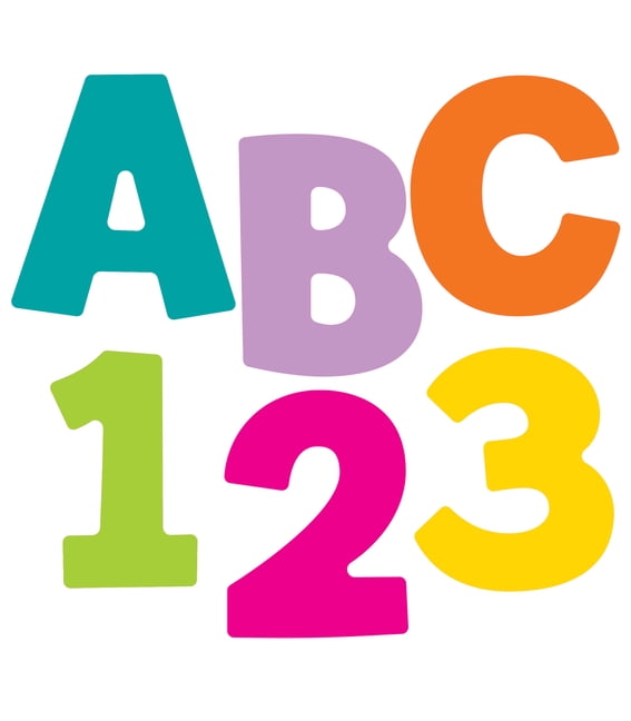 Color Splash Bulletin Board Letters, (Hardcover) - Walmart.com