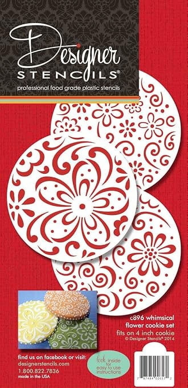 Color Splash Cookie Stencil Set by Designer Stencils Beige/semi ...