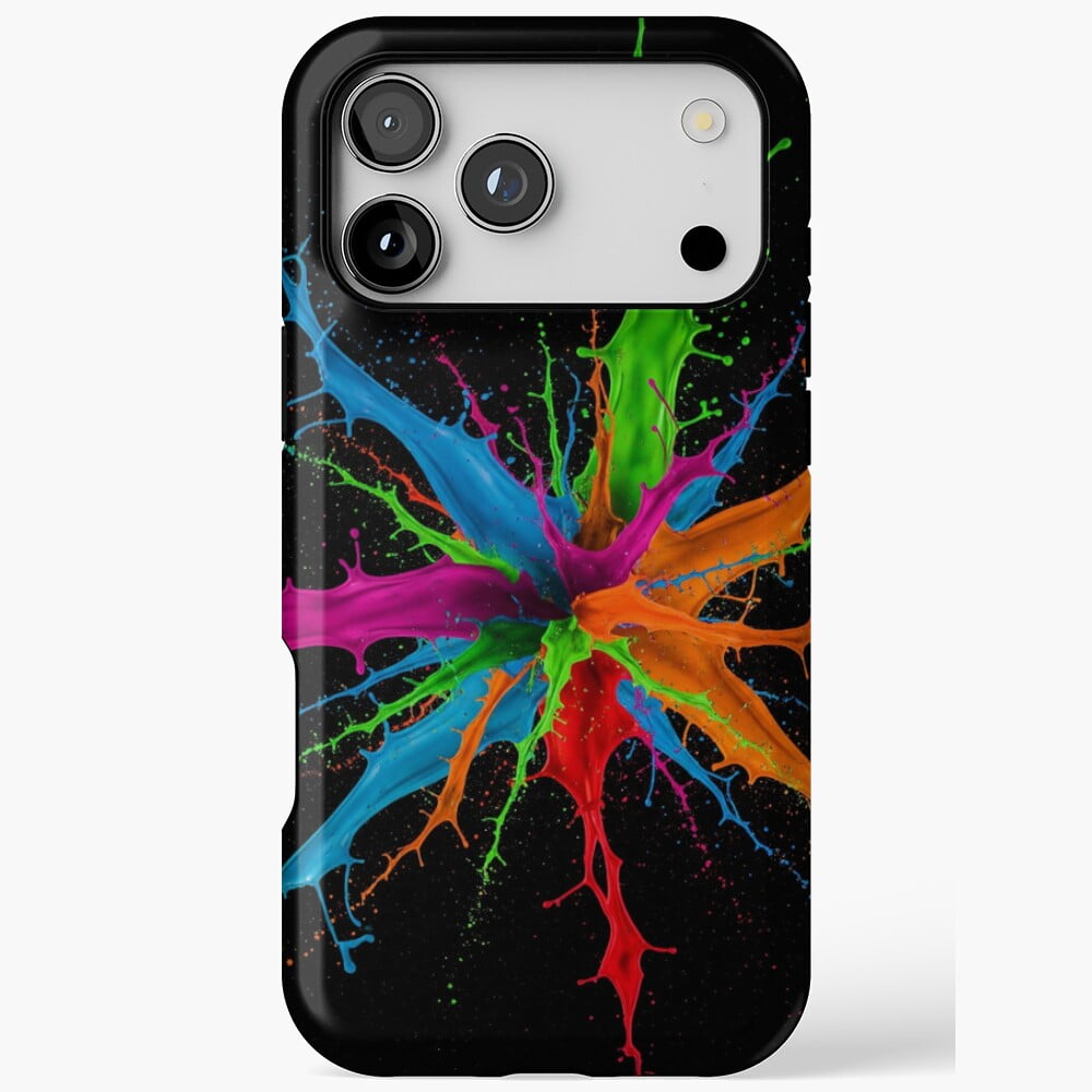 Color Splash Explosion Bright Abstract Art Phone Case Compatible iPhone ...