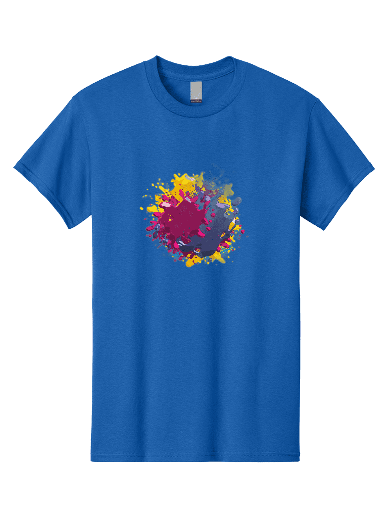Color-Splash Mens Graphic Tee, 100% Cotton, Casual Summer Wear-BAA384 ...