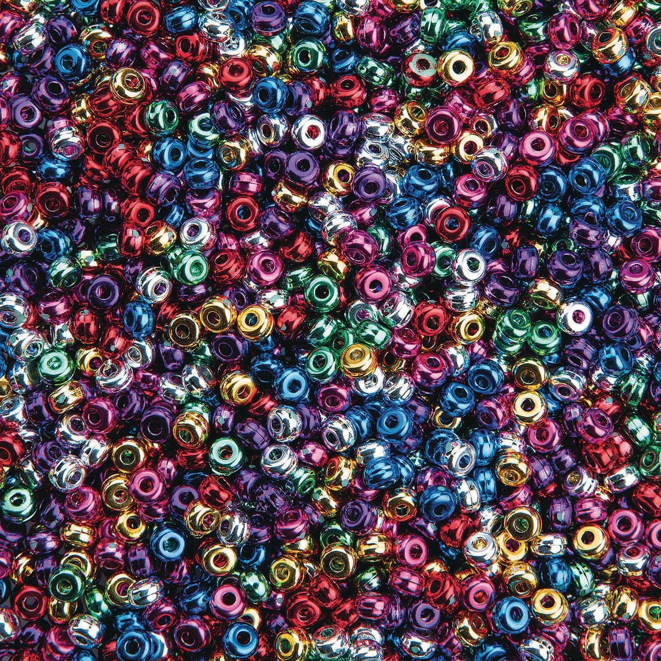 Color Splash!® Mini Pony Bead Assortment, Metallic - Walmart.com