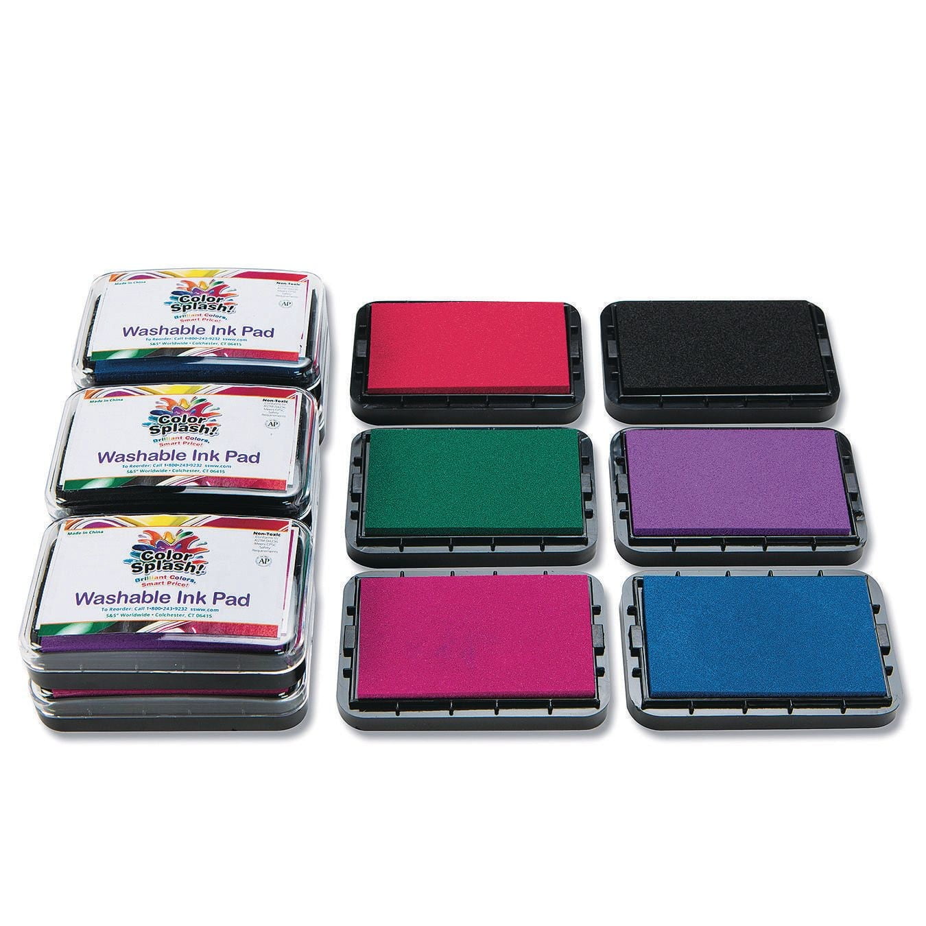Color Splash!® Washable Color Ink Pads (Pack of 12) - Walmart.com