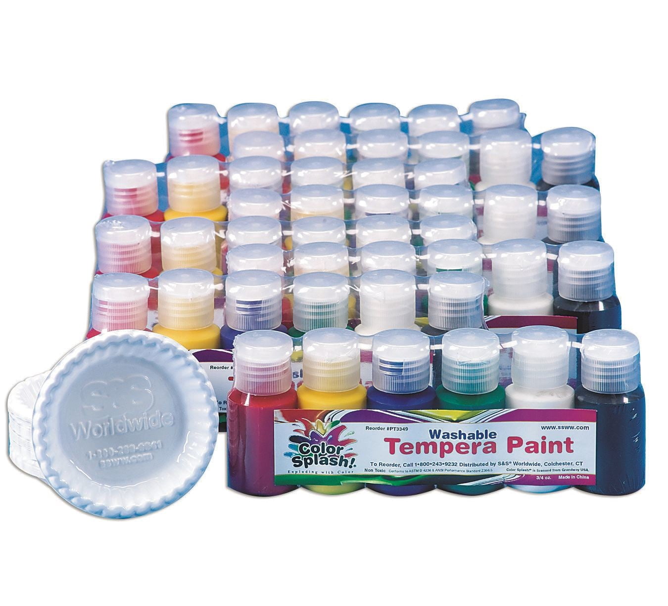 Color Splash!® Washable Tempera Paint Pass Around Pack - Walmart.com