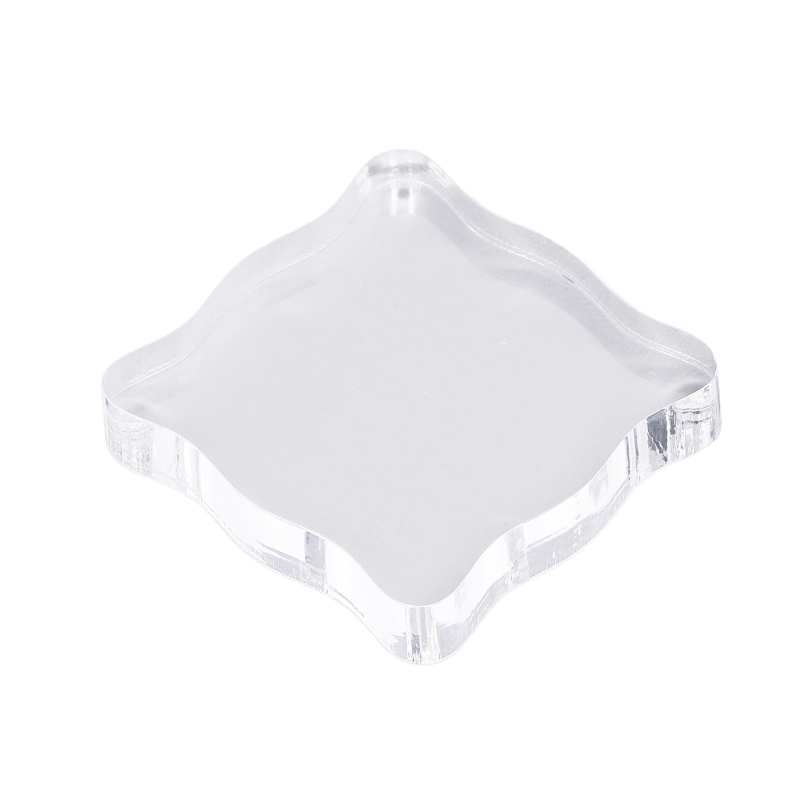 Color Stamping Process, Grid Lines Design Clear Stamping Blocks with ...