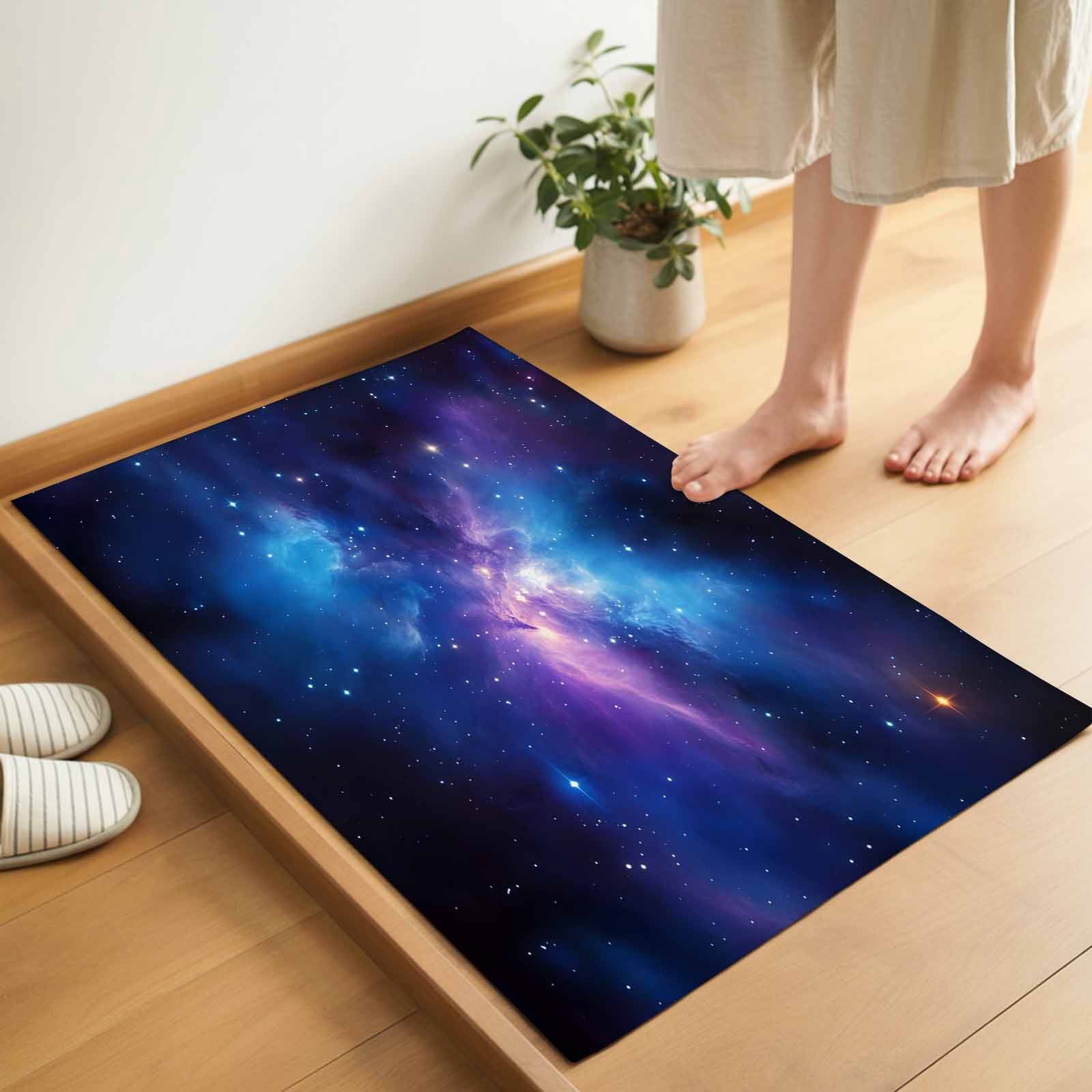 Color Starry Sky Door Mat 20x31.5 Inch Night Sky Modernism Nature ...