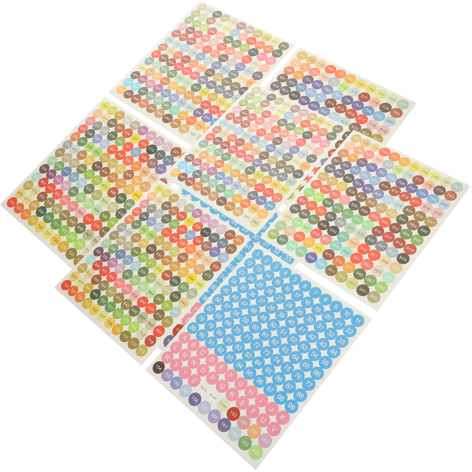 Color Stickers Colorful Coding Label Marking Paper Arts and Crafts ...