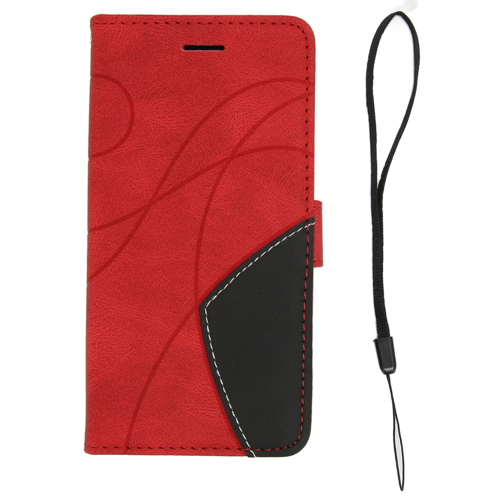 Color Stitching Mobile Phone Wallet Case with Precise Cutouts and ...