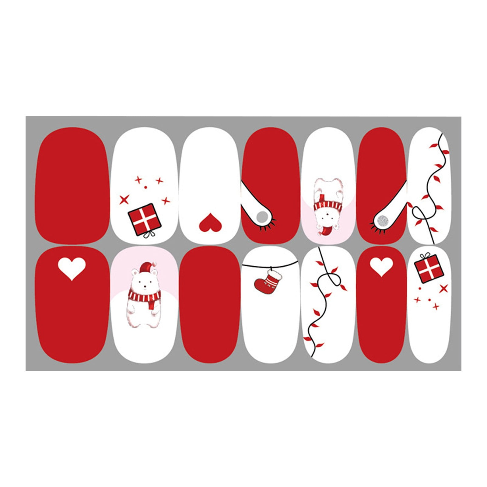 Color Street Love Notes Christmas Nail Sticker Fashion Nail Accessories ...