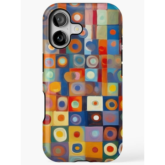 Color Study Concentric Circles Art Print iPhone Case 17 16 15 14 13 12 ...