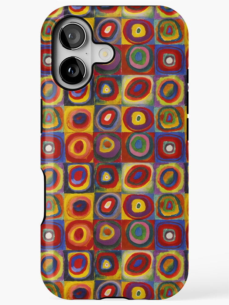 Color Study Concentric Circles Artwork iPhone Case 17 16 15 14 13 12 11 Pro Max - Walmart.com