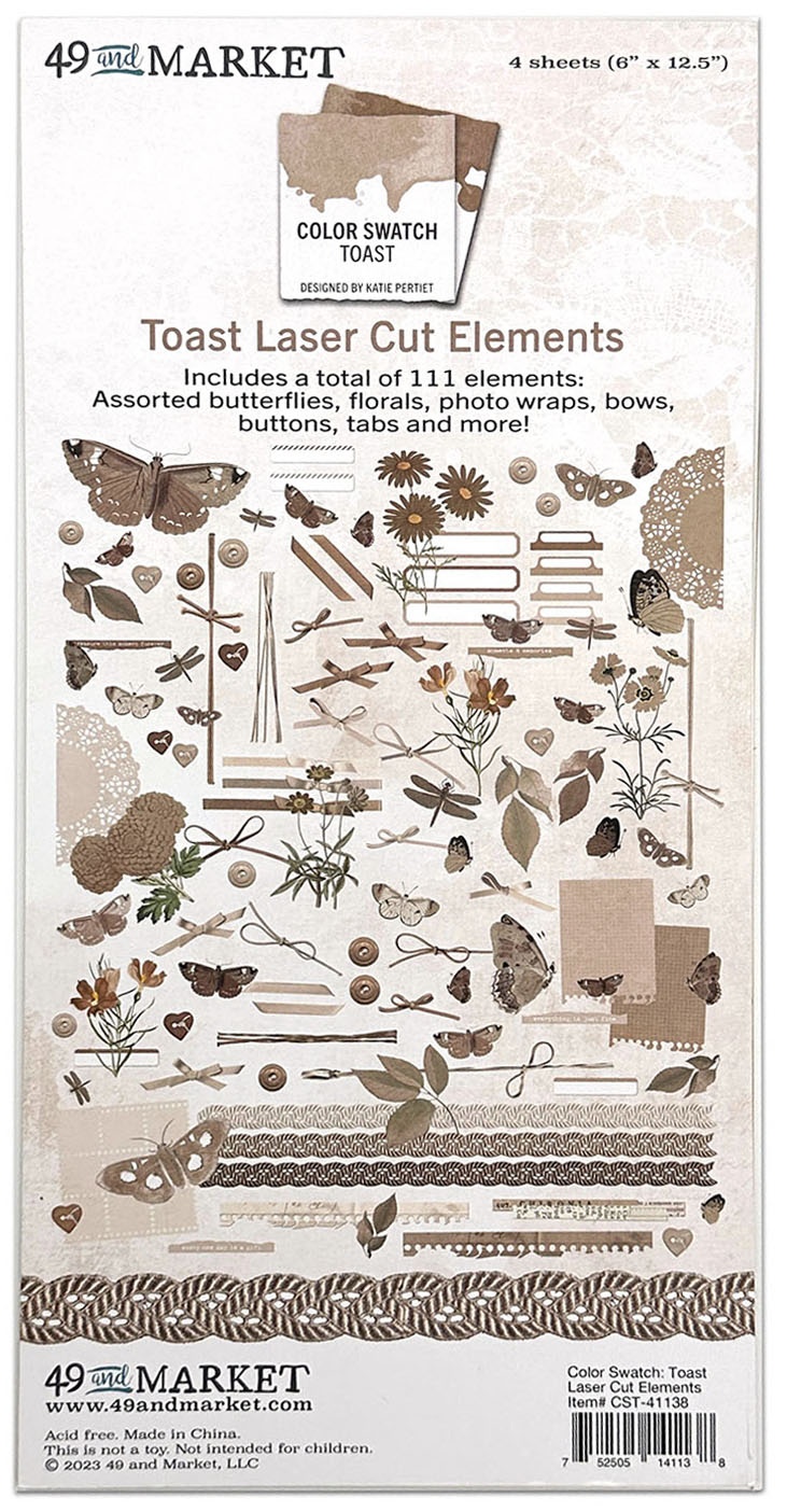 Color Swatch: Toast Laser Cut Outs-Elements - Walmart Business Supplies