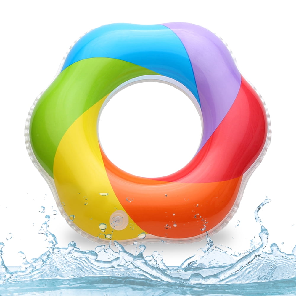 Color Swimming Ring Inflatable Floating Ring Outdoor Beach Party-Type ...