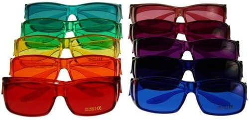 Color Therapy Glasses Full Color Set Fits Over Prescription Glasses ...