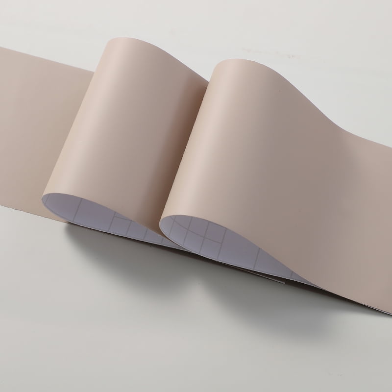 Color Thick Wallpaper – Tea Brown Decorative Sticker with Skin Feel ...