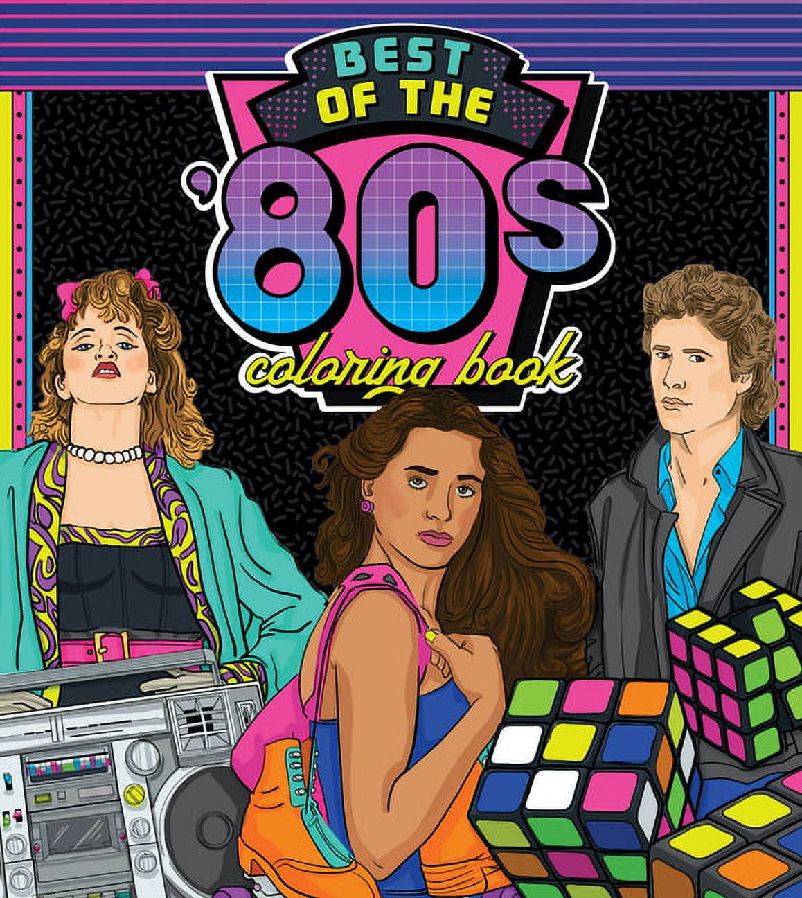 Color Through the Decades Best of the '80s Coloring Book: Color Your ...
