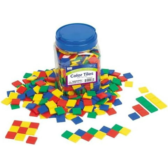 Color Tiles: Plastic - Set of 400 in a Jar - Walmart.com