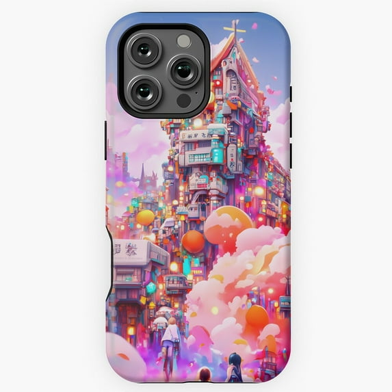 Color Tower Modern Abstract Design Art iPhone Case 11 12 13 14 15 16 17 ...