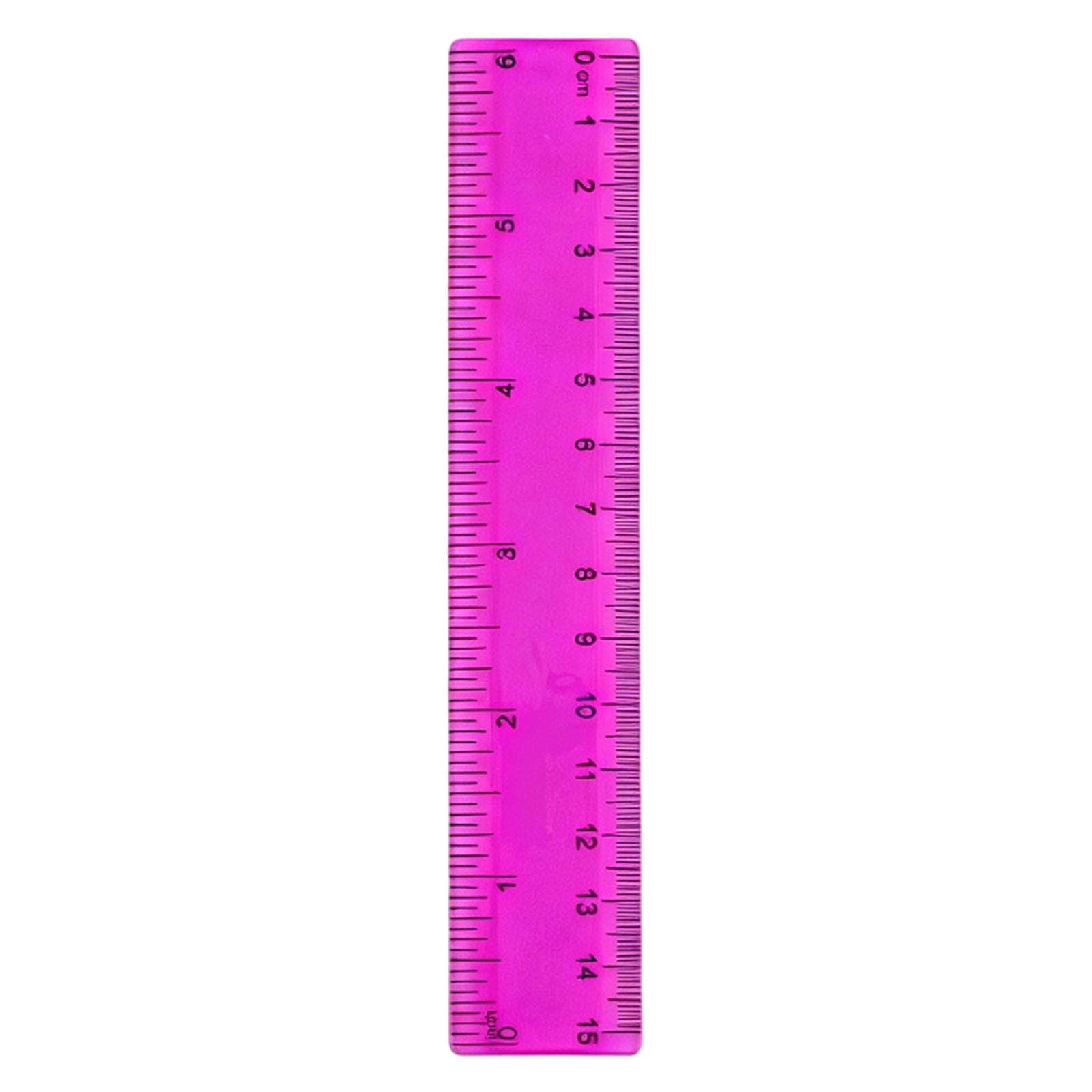 Color Transparent Ruler Plastic Rulers, 6 Inch Ruler with Centimeters ...