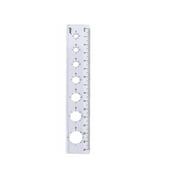 TXYRDXK 1 Pack Clear Plastic 12 Inch Straight Flexible Ruler With ...