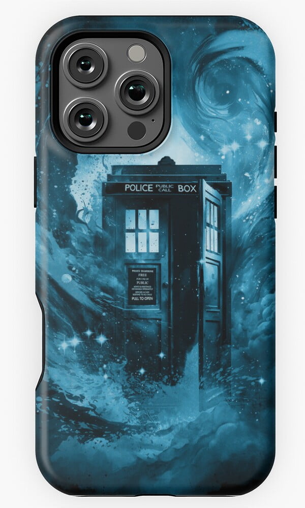 Color Vortex Blue Swirl Phone Case Compatible with iPhone 11 to 16 Pro ...