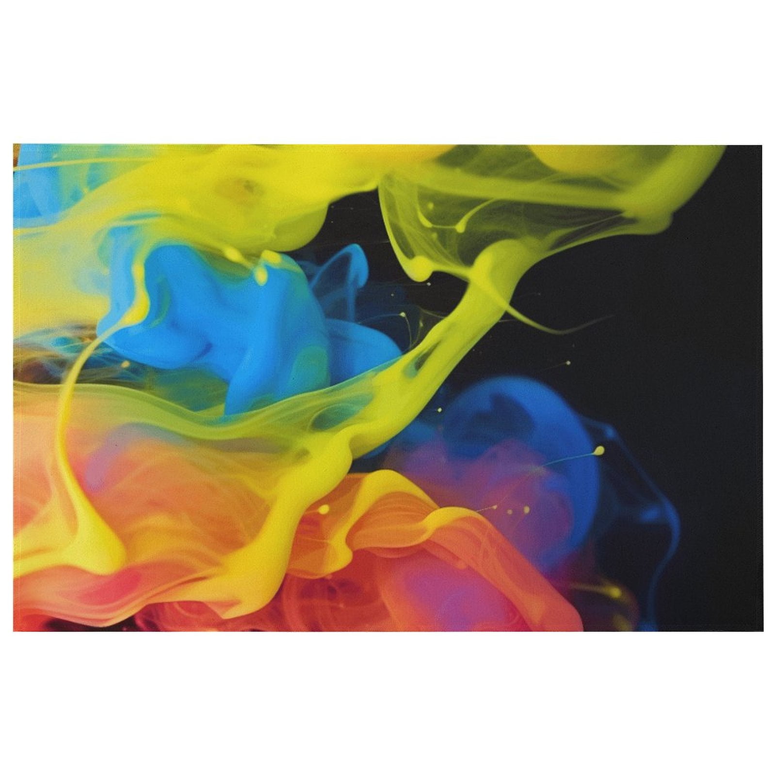 Color Vortex Tie Dyeing Rug - for Living Room, Bedroom, And Dining Room ...