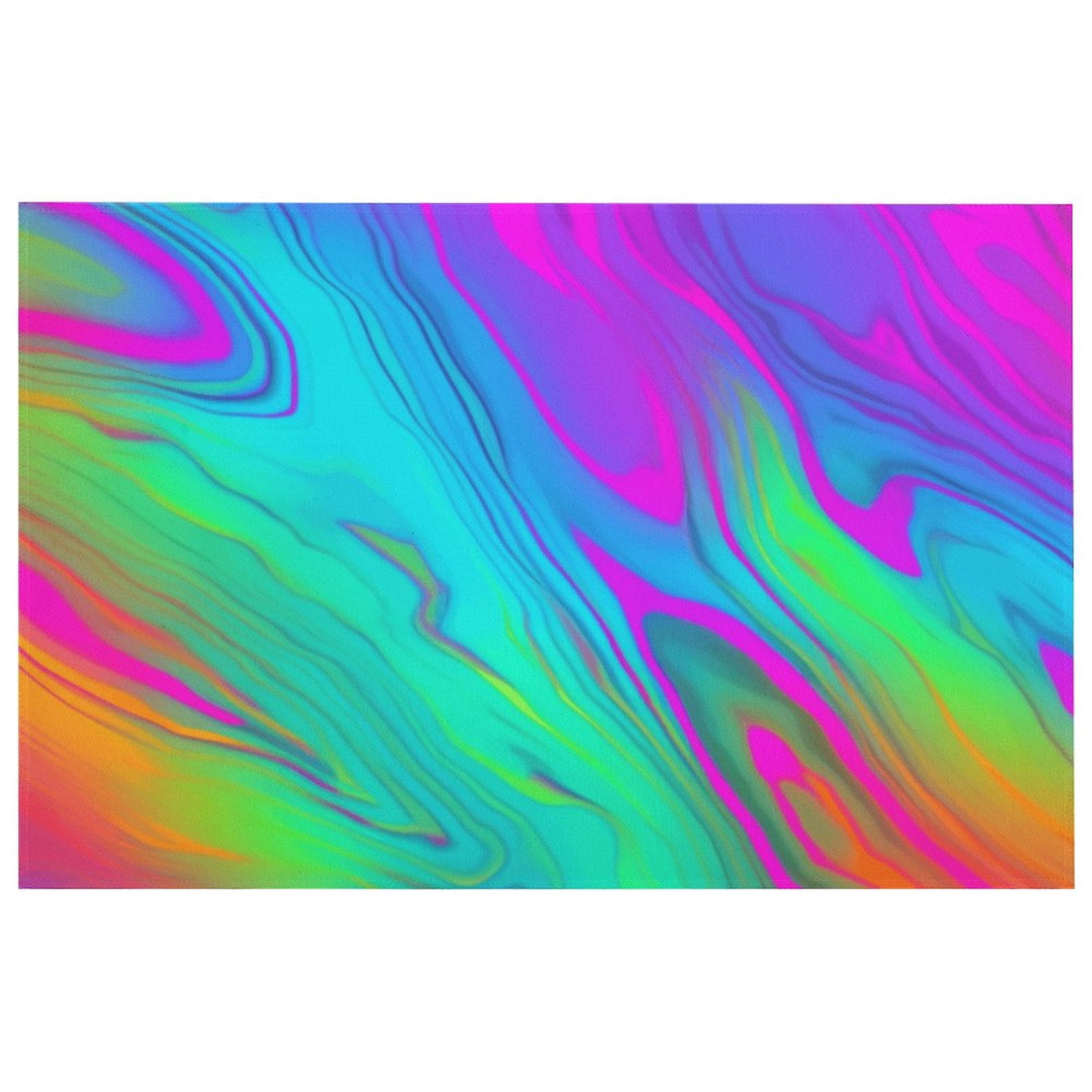 Color Vortex Tie Dyeing Rug - for Living Room, Bedroom, And Dining Room ...