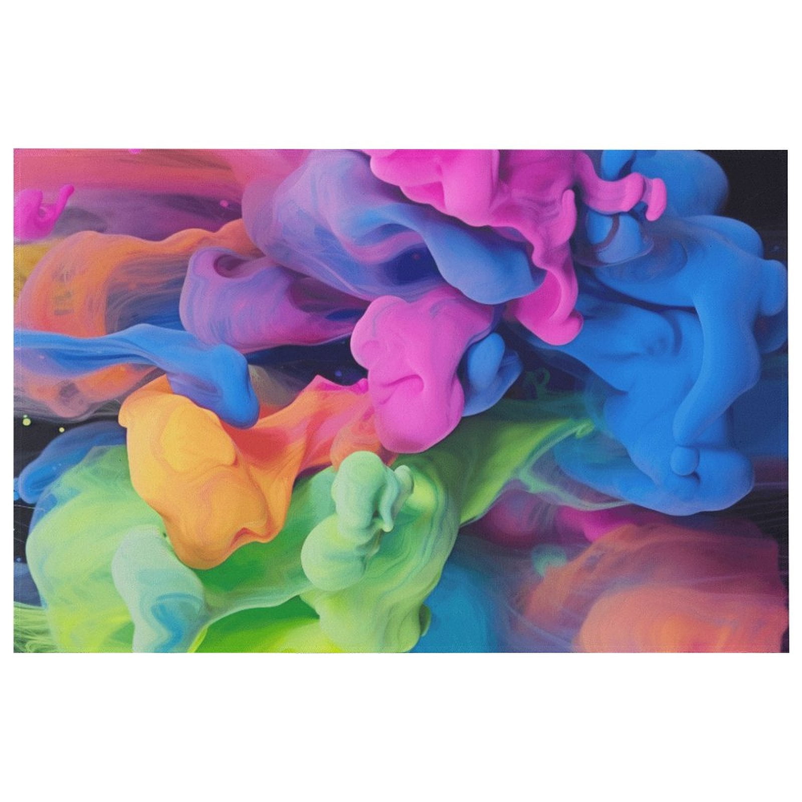 Color Vortex Tie Dyeing Rug - for Living Room, Bedroom, And Dining Room ...