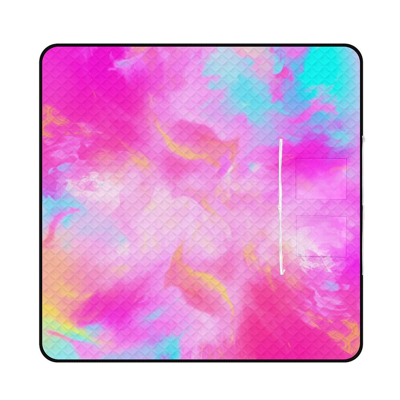 Color Vortex Tie Dyeing Waterproof Picnic Blanket with Foldable Zipper ...