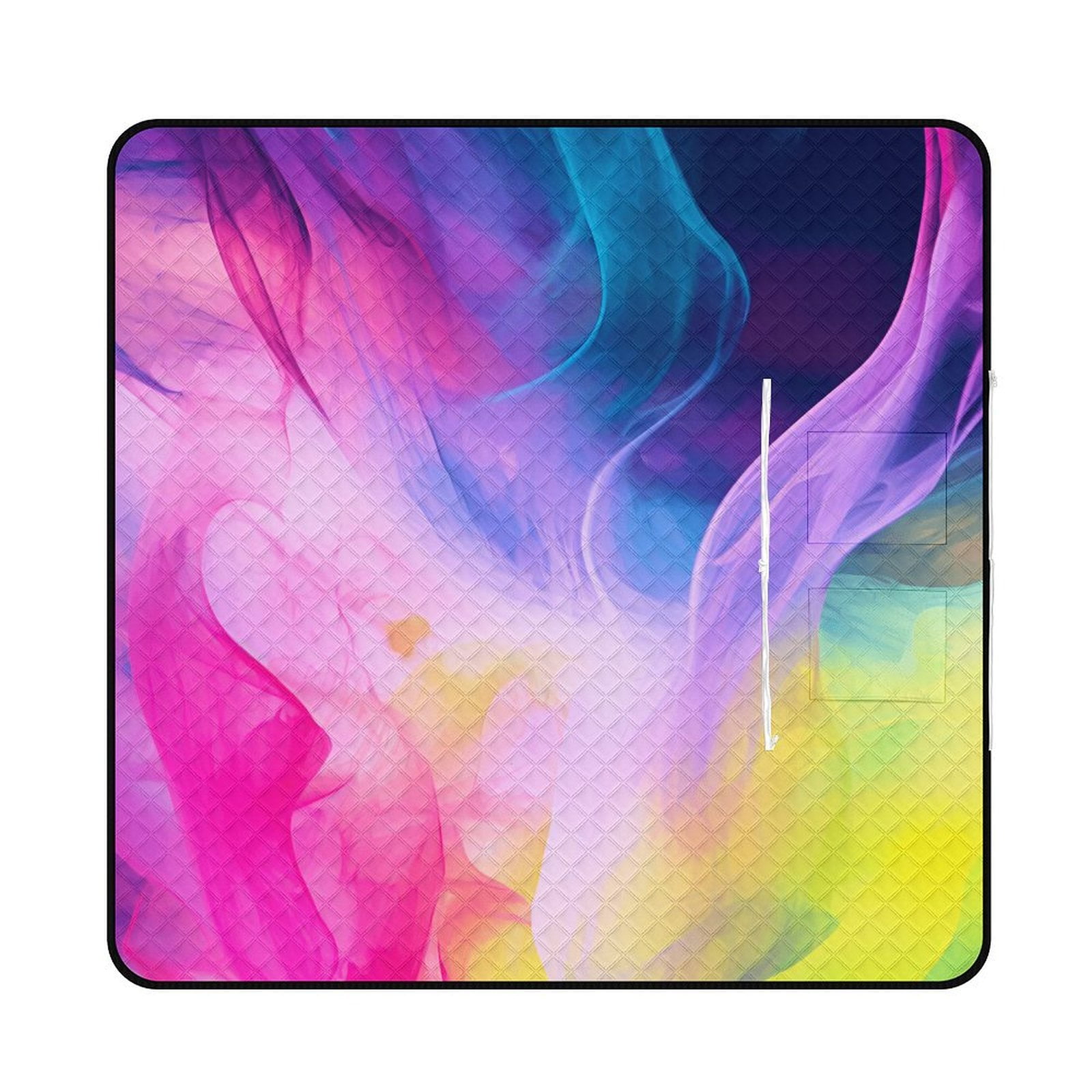 Color Vortex Tie Dyeing Waterproof Picnic Blanket with Foldable Zipper ...