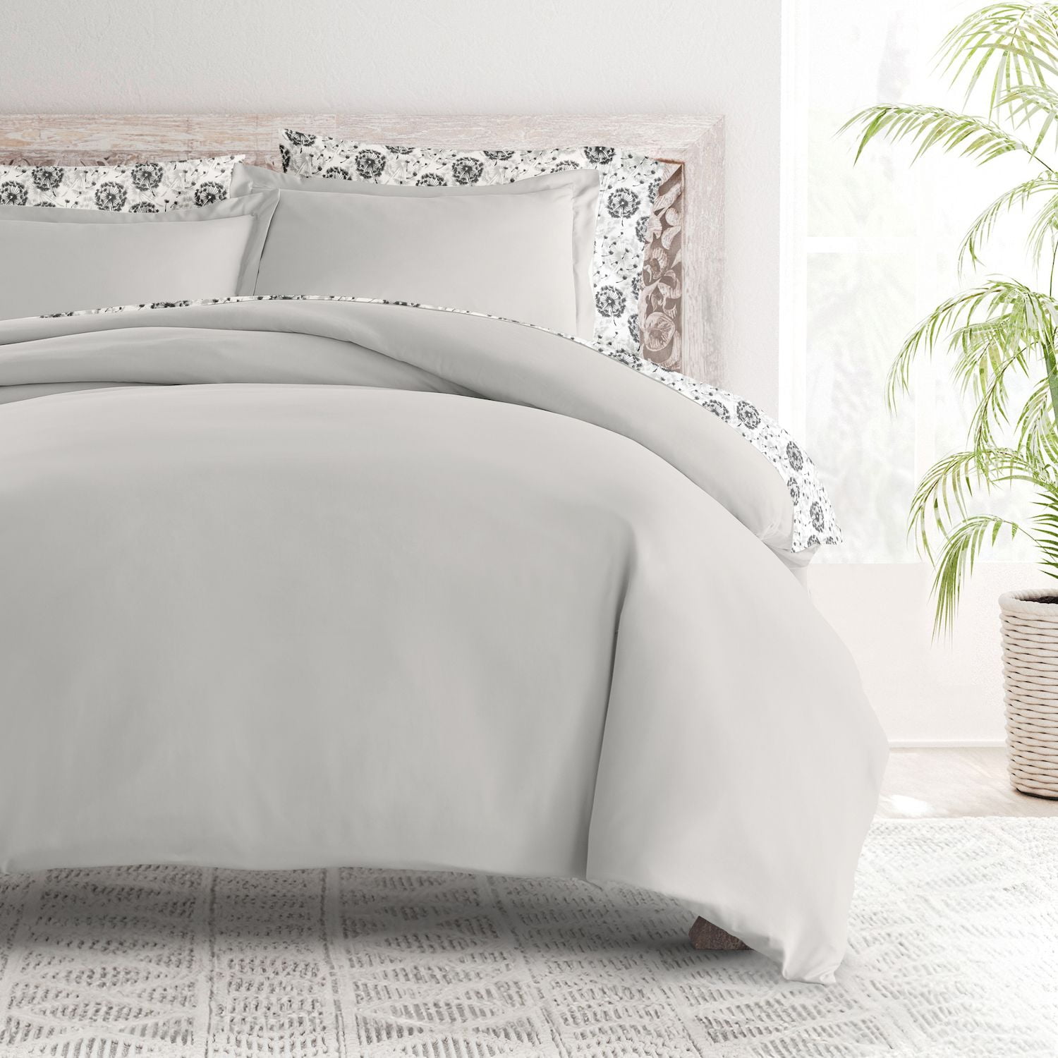 Home Collection Bedding Bundle Solid Duvet Cover Set Color: Make A Wish ...